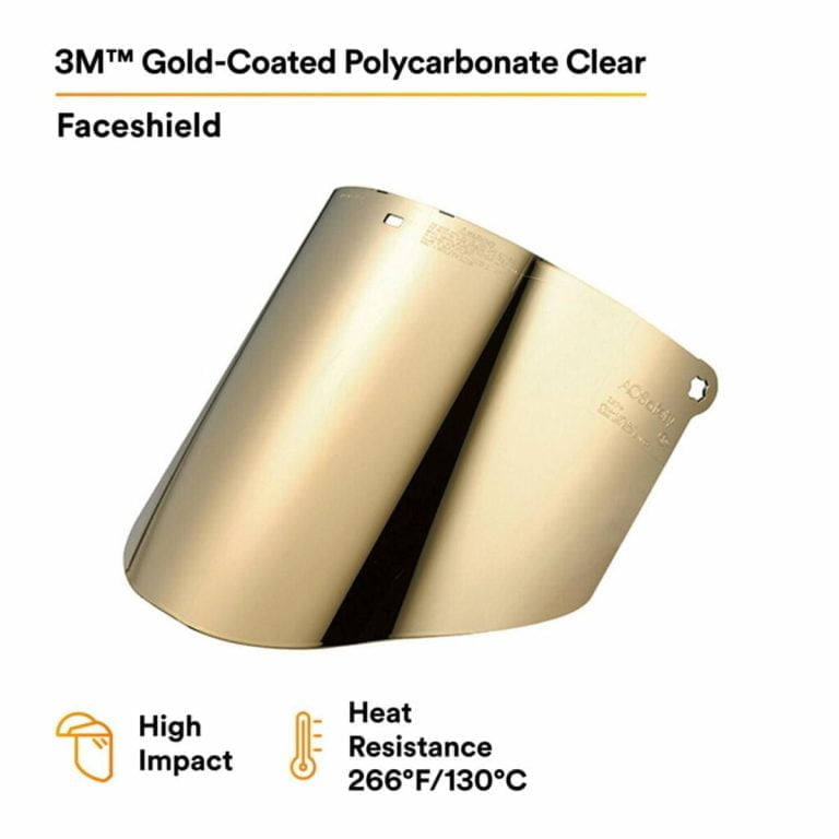 WCP96G MICA FACIAL 3M® DORADO CLARO DE POLICARBONATO, ALTO RENDIMIENTO ...